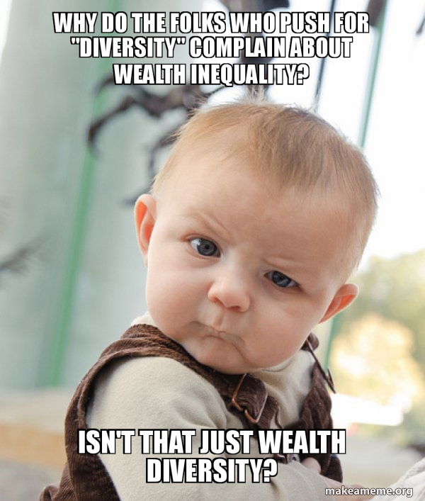 WHY DO THE FOLKS WHO PUSH FOR "DIVERSITY" COMPLAIN ABOUT WEALTH ...