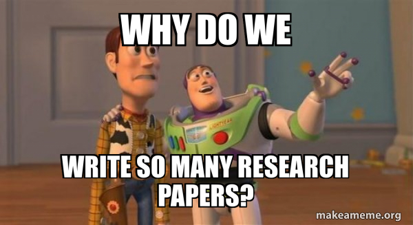Why do we Write so many research papers? - Buzz and Woody (Toy Story ...