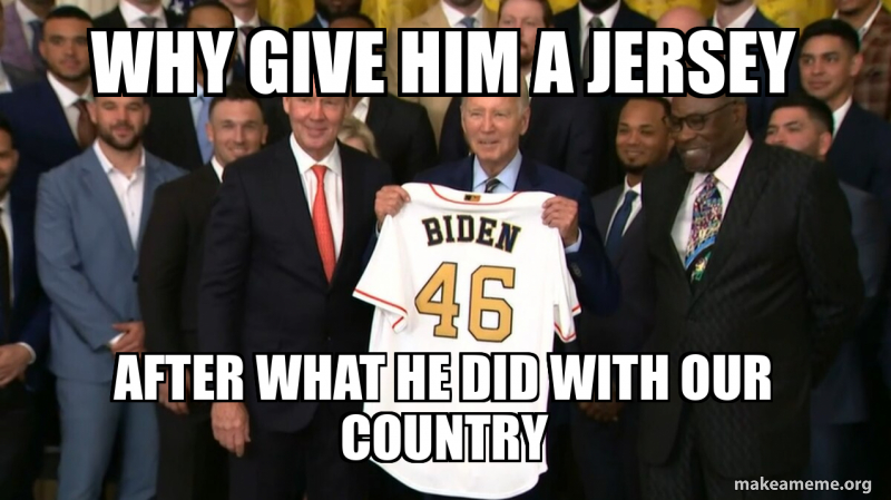 Why give him a jersey After what he did with our country Meme Generator