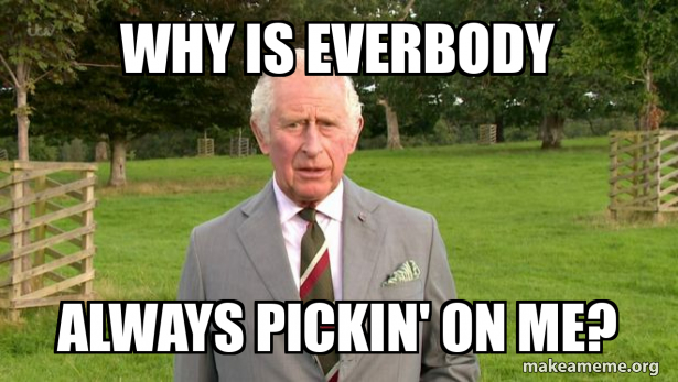 WHY IS EVERBODY always pickin' on me? Meme Generator