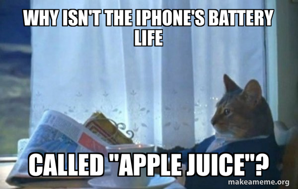 Why isn't the iPhone's battery life called "Apple Juice ...