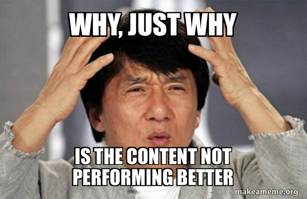 WHY, JUST WHY IS THE CONTENT NOT PERFORMING BETTER - Jackie Chan Why ...