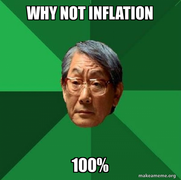 Why NOt inflation 100% - High Expectations Asian Father | Make a Meme