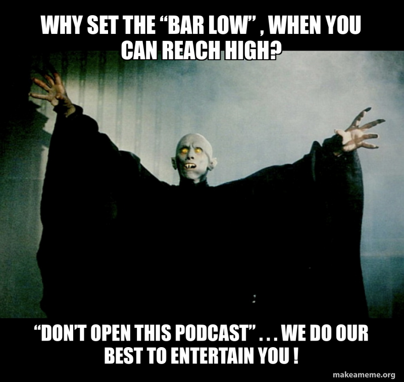 Why set the “bar low” , when you can reach high? “Don’t open this ...