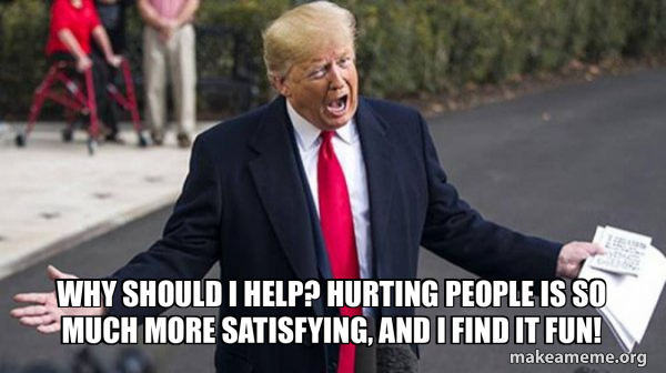why should i help? hurting people is so much more satisfying, and i ...