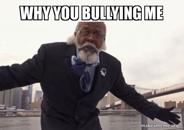 why you bullying me - Too Damn Low (Jimmy Mcmillan) | Make a Meme