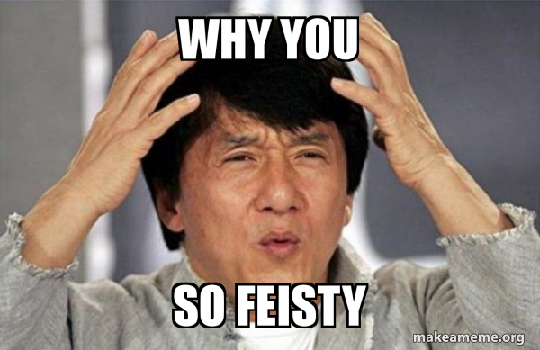 Why you So FEISTY - Jackie Chan Why? Meme Generator
