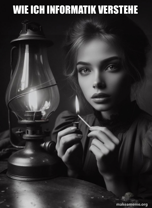 Wie ich Informatik verstehe - Gaslighting Meme Generator