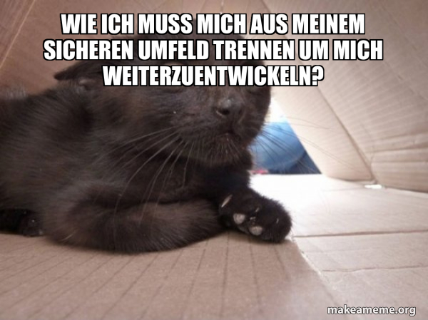 Wie ich muss mich aus meinem sicheren Umfeld trennen um mich ...