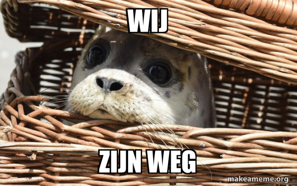 wij zijn weg - Impending Doom Seal Meme Generator