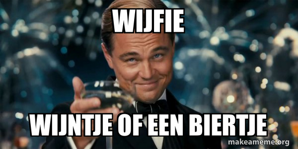WIJFIE WIJNTJE OF EEN BIERTJE - Great Gatsby Reaction - Leonardo ...