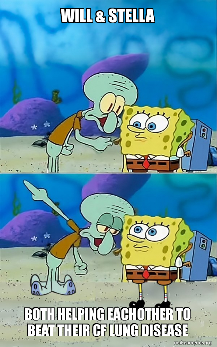 Will & Stella both helping eachother to beat their CF lung disease ...