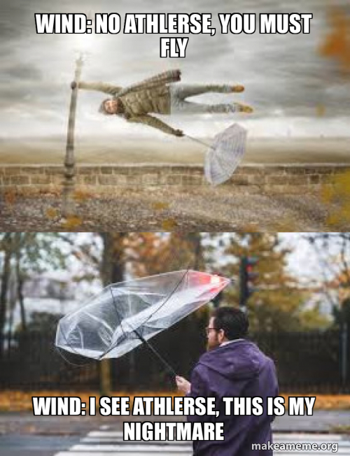 Wind: No Athlerse, you must fly Wind: I see Athlerse, this is my ...