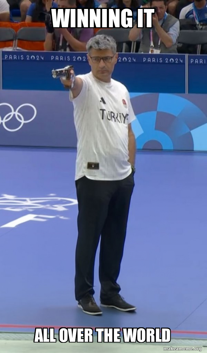 winning it all over the world - Yusuf Dikec Meme Generator