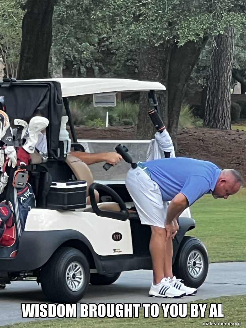 Wisdom brought to you by al Meme Generator