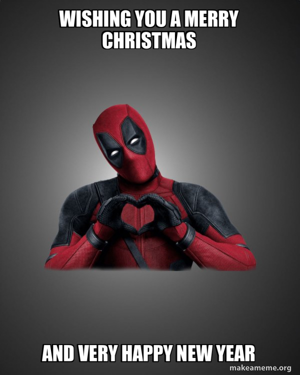 Wishing you a Merry Christmas And very happy new year - Deadpool Heart ...