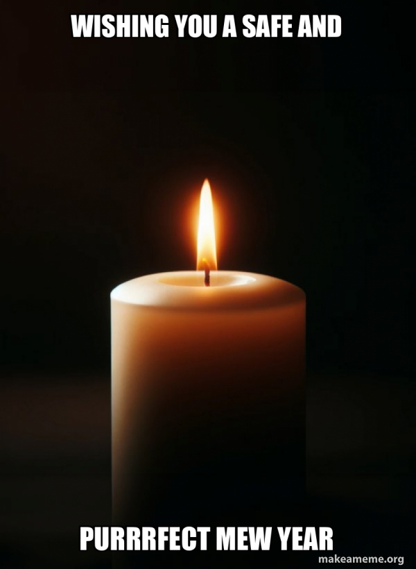 Wishing you a safe and Purrrfect mew year - Simple Meme Generator