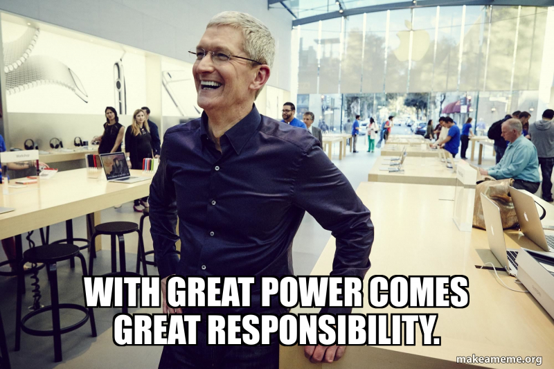 With great power comes great responsibility. Meme Generator