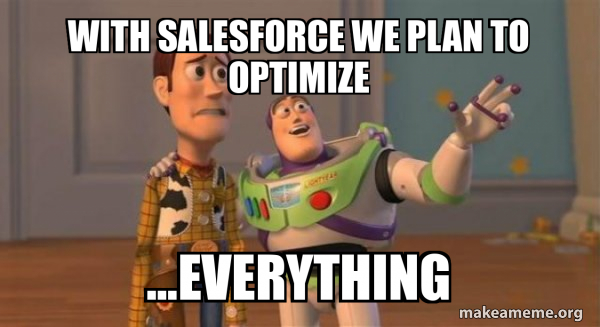With salesforce we plan to optimize ...everything - Buzz and Woody (Toy ...