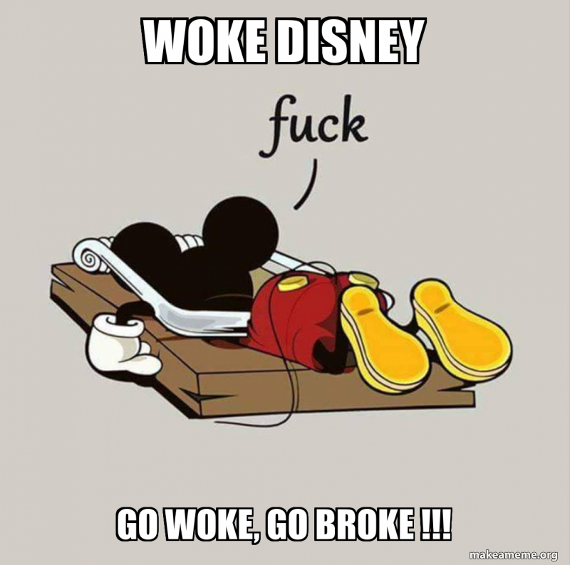 WOKE DISNEY GO WOKE, GO BROKE !!! Meme Generator