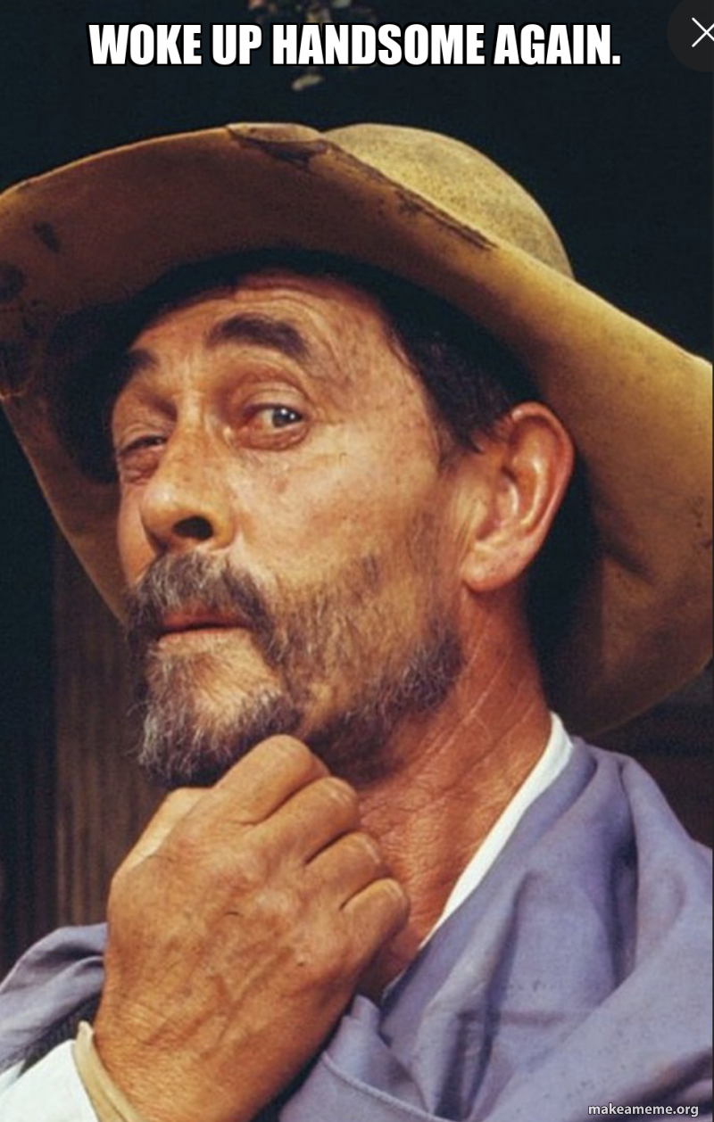 Woke up handsome again. Meme Generator