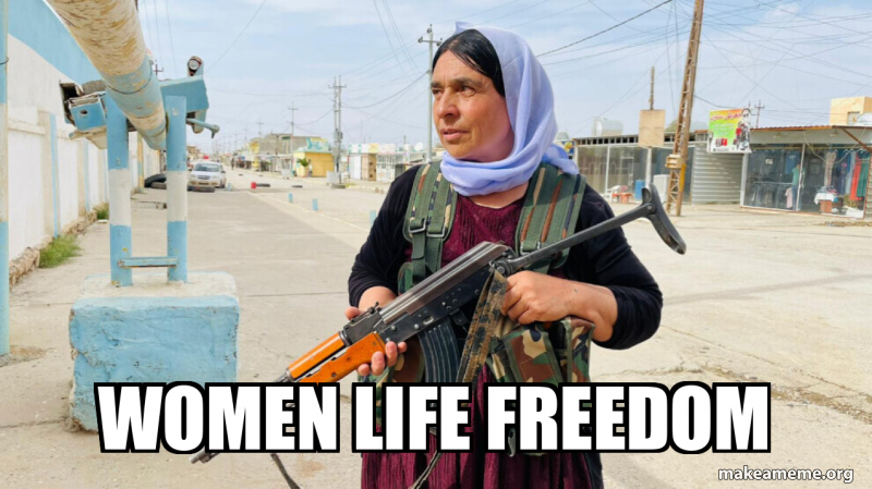 WOMEN LIFE FREEDOM Meme Generator