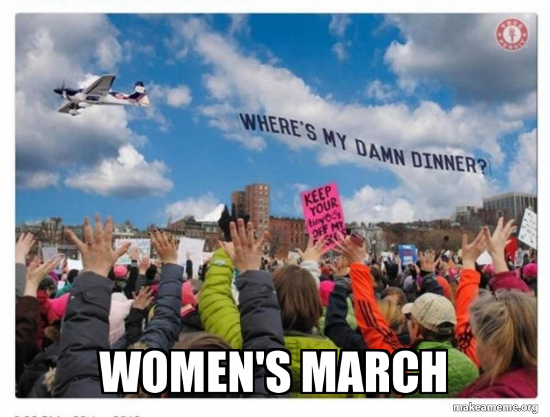 women's march - march Meme Generator