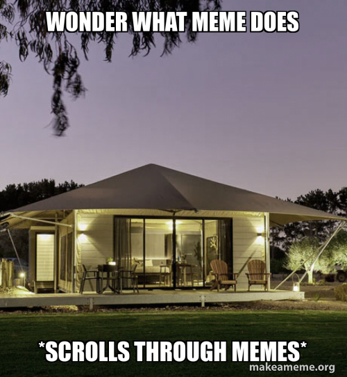 Wonder what meme does *scrolls through memes* - try again Meme Generator