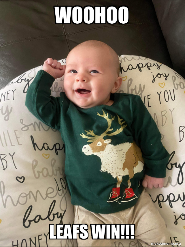 Woohoo Leafs win!!! Meme Generator