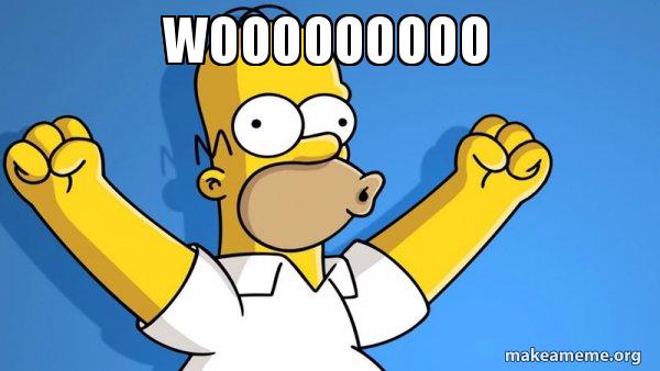 Wooooooooo - Happy Homer Meme Generator
