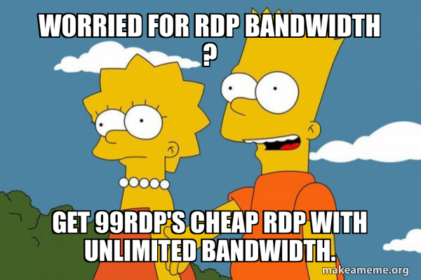 Worried for RDP bandwidth ? Get 99RDP's Cheap RDP with Unlimited ...