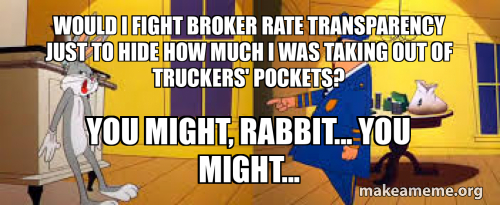 Would I fight broker rate transparency just to hide how much I was ...