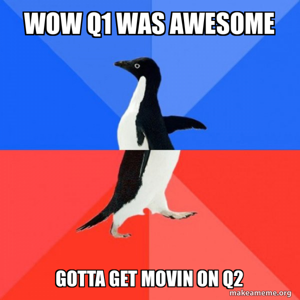 Wow Q1 was awesome Gotta get movin on Q2 - Socially Awkward Awesome ...