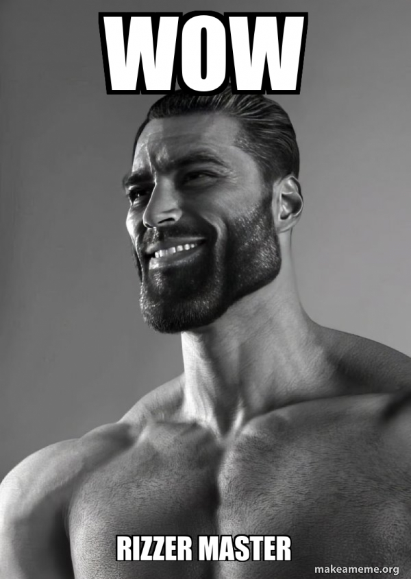Wow Rizzer Master - Gigachad Meme Generator