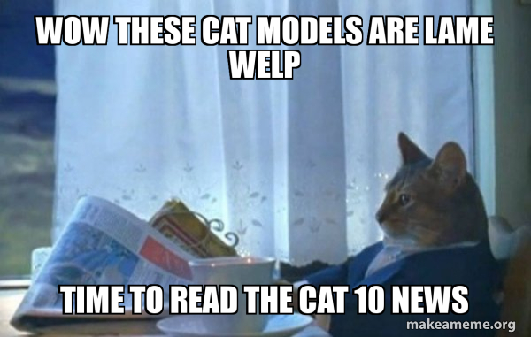 wow these cat models are lame welp time to read the cat 10 news ...
