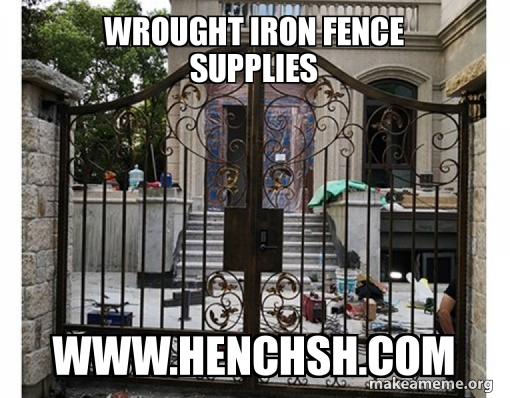 Wrought iron fence supplies www.henchsh.com - Wrought iron fence ...