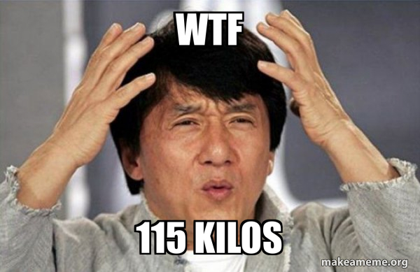 WTF 115 kilos - Jackie Chan Why? Meme Generator