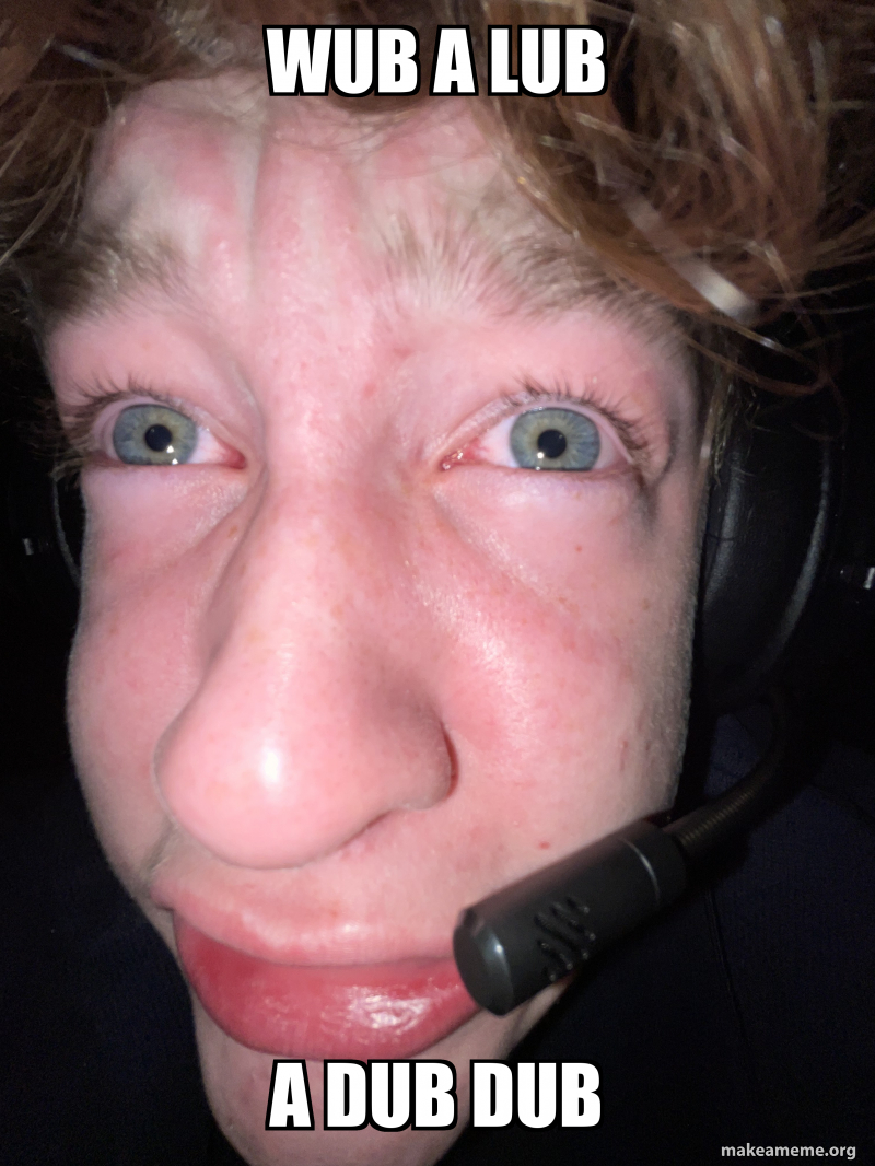 Wub a lub A dub dub Meme Generator