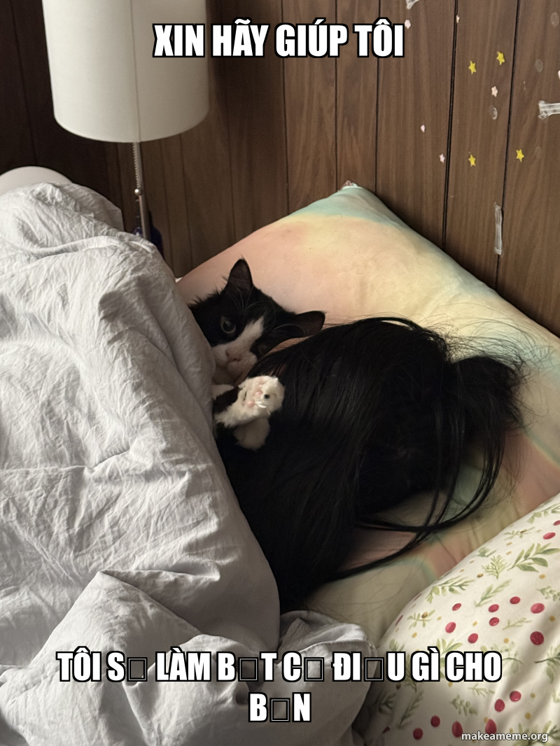 xin hãy giúp tôi tôi sẽ làm bất cứ điều gì cho bạn Meme Generator