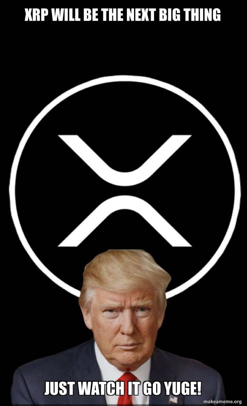 XRP will be the next big thing Just watch it go Yuge! Meme Generator
