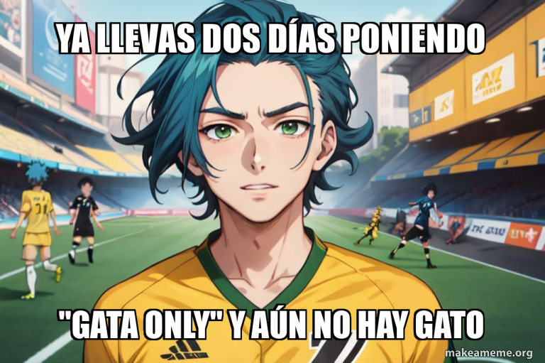 Ya llevas dos días poniendo "gata only" y aún no hay gato Meme Generator