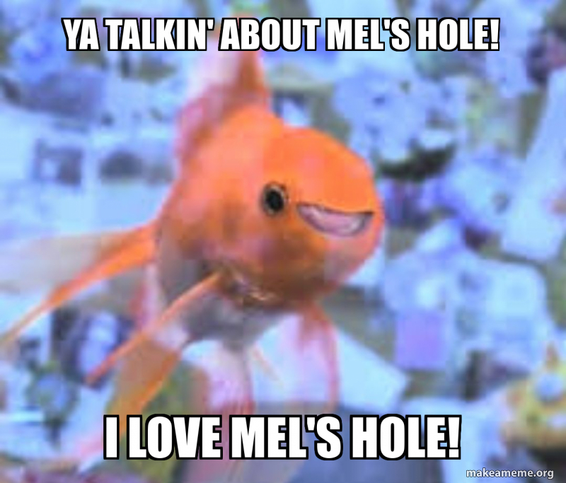 Ya talkin' about Mel's hole! I love Mel's hole! Meme Generator