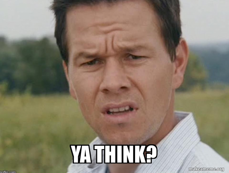 ya think? Meme Generator