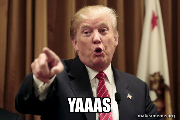 yaaas - Donald Trump Says Meme Generator