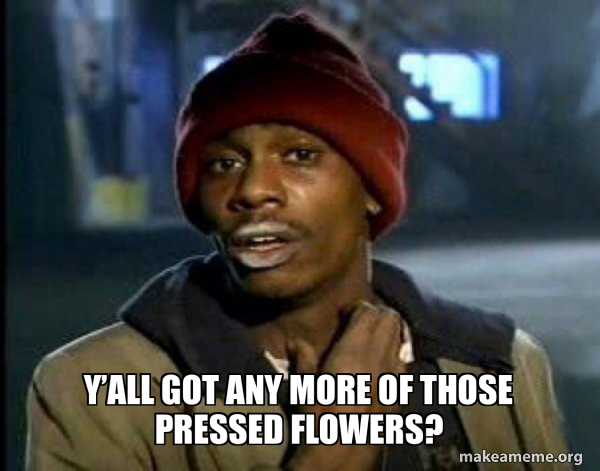 Y’all got any more of those Pressed Flowers? - Dave Chappelle Junkie Y ...