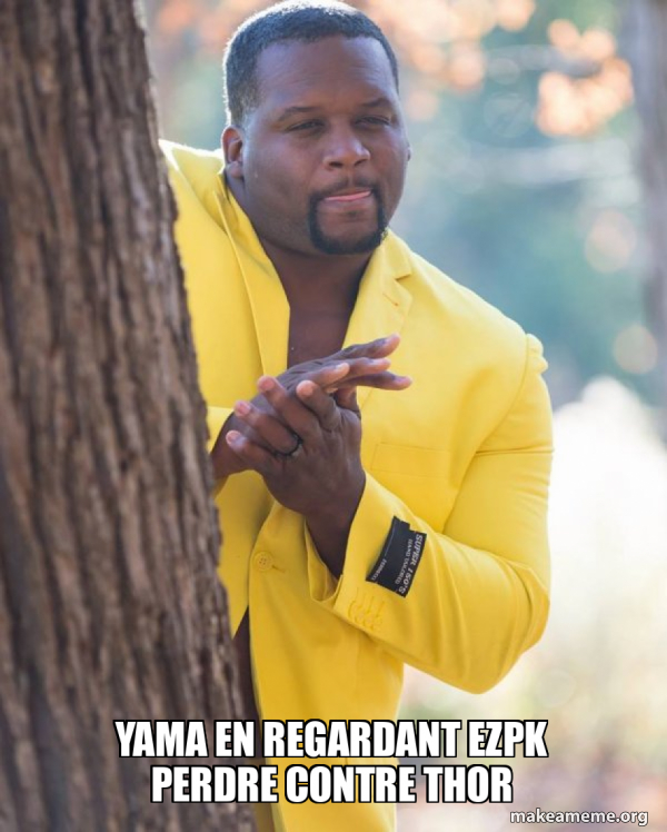 YAMA EN REGARDANT EZPK PERDRE CONTRE THOR - Anthony Adams in Yellow ...