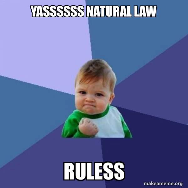 Yassssss Natural law RULESS - Success Kid Meme Generator