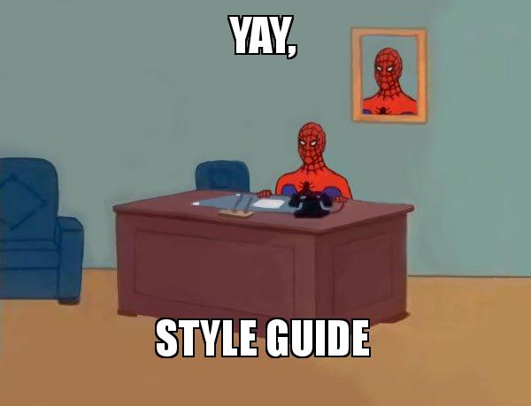 YAY, STYLE GUIDE - Spiderman Meme Generator