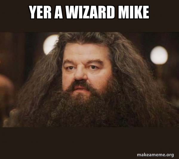 Yer a Wizard Mike - Hagrid - I should not have said that Meme Generator