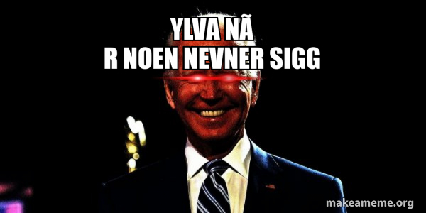 ylva når noen nevner sigg - Dark Brandon Meme Generator